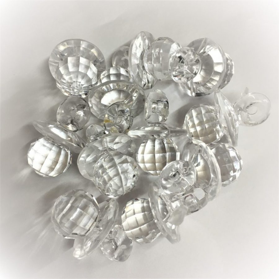 3cm Clear Crystal Transparent Dummy Charms, Dummy Clips | Pony Beads ...