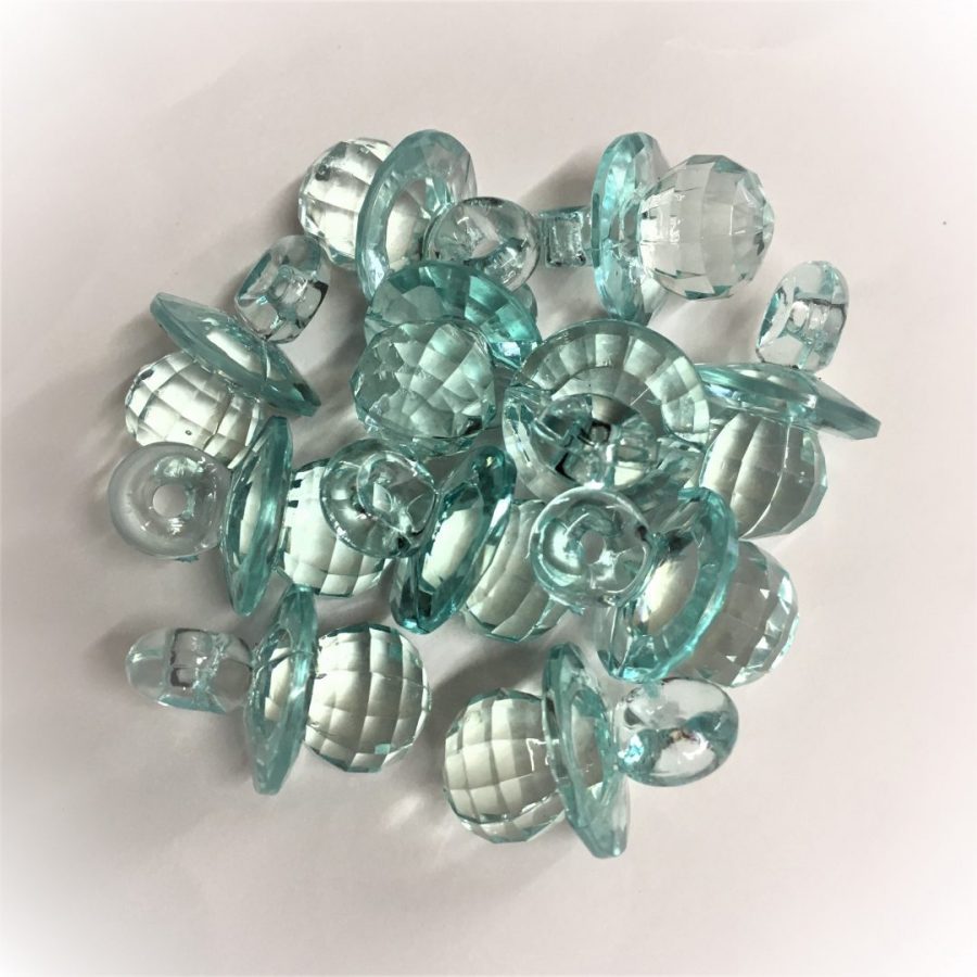 3cm Turquoise Crystal Transparent Dummy Charms, Dummy Clips | Pony ...