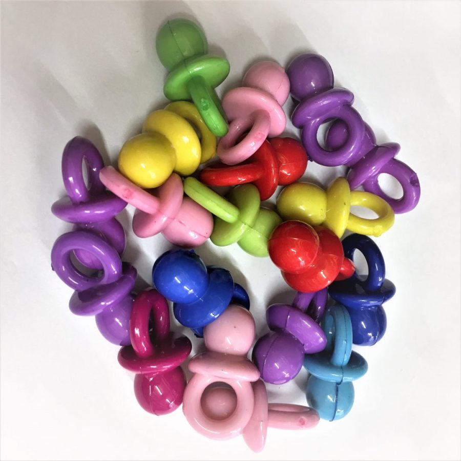 2cm Mixed Colour Opaque Dummy Charms, Dummy Clips | Pony Beads ...
