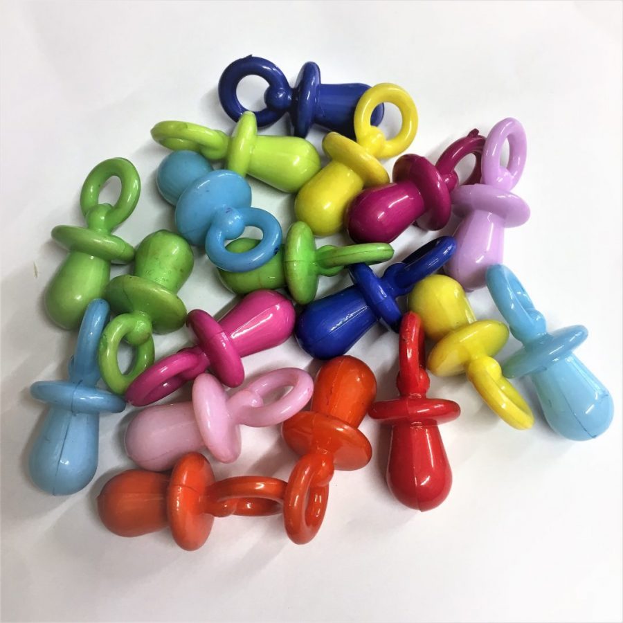 3cm Mixed Colour Opaque Dummy Charms, Dummy Clips | Pony Beads ...
