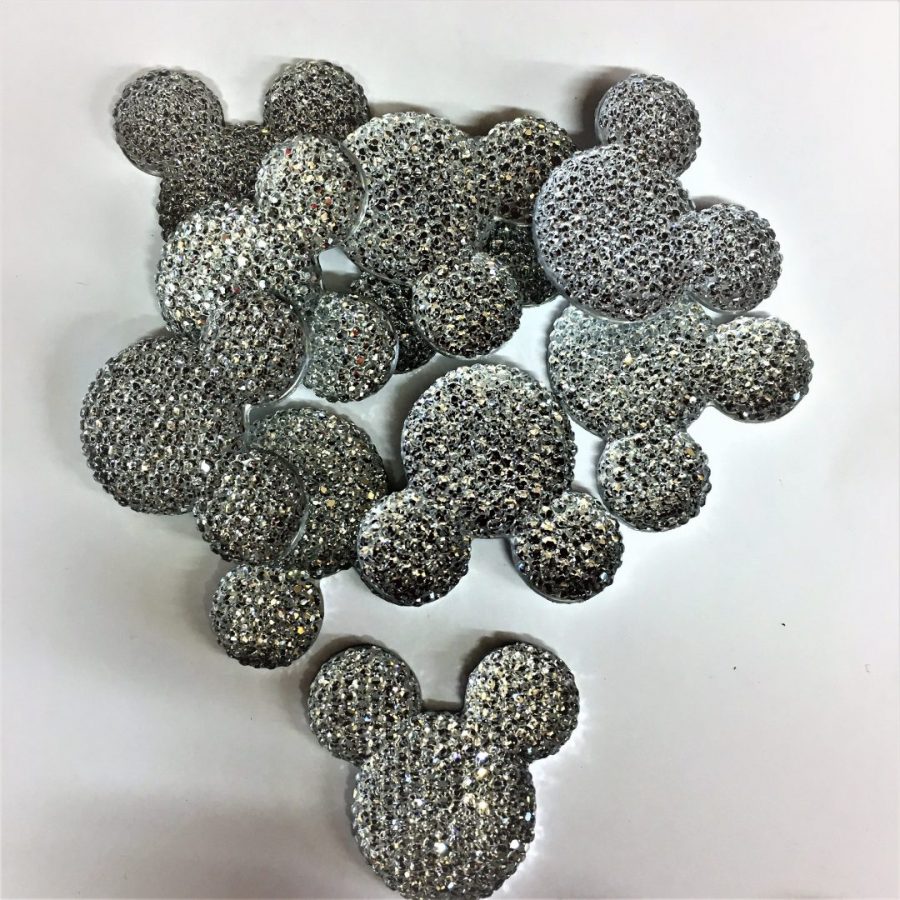 Silver Glitter Mouse Ear Charms, Dummy Clips | Pony Beads - Suppliers ...