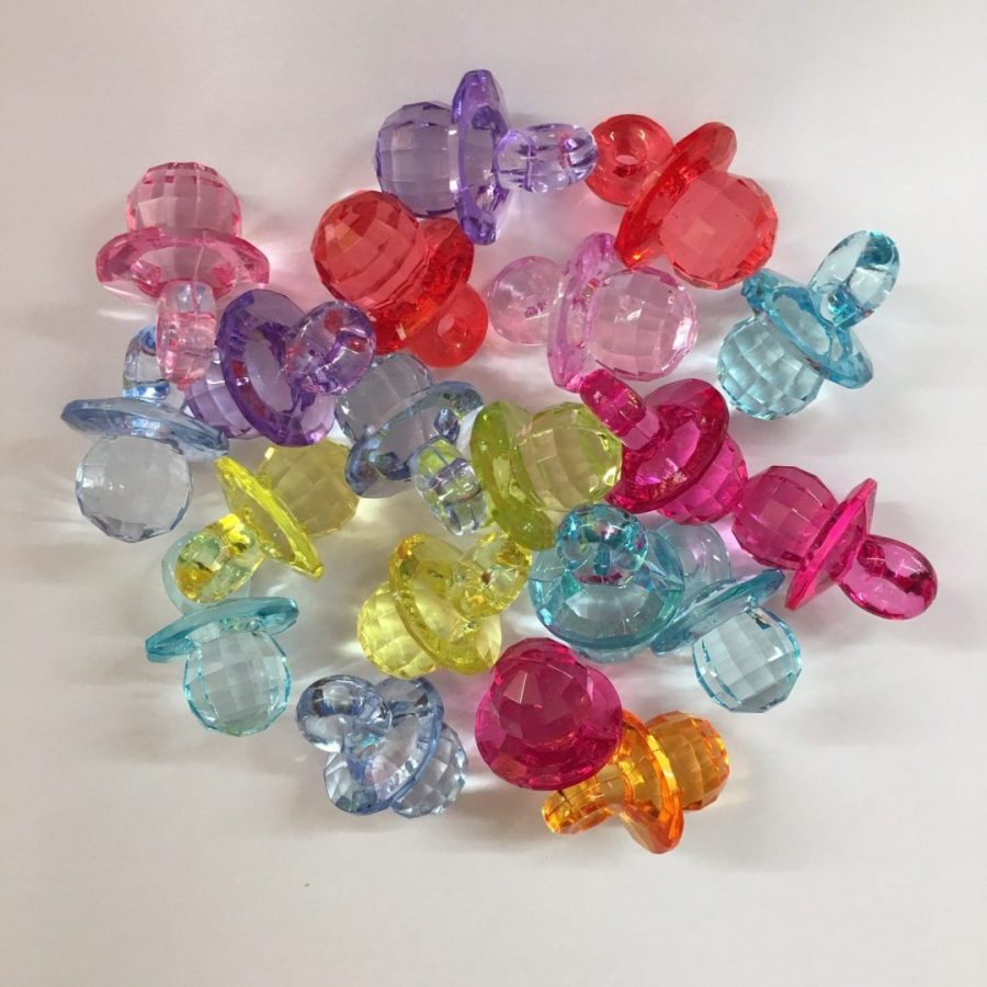 3cm Mixed Colour Crystal Transparent Dummy Charms, Dummy Clips | Pony ...