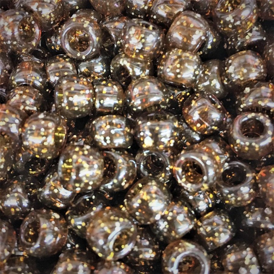 Root Beer Sparkle 9mm Pony Beads Dummy Clips, Pram Charms | Pony Beads ...