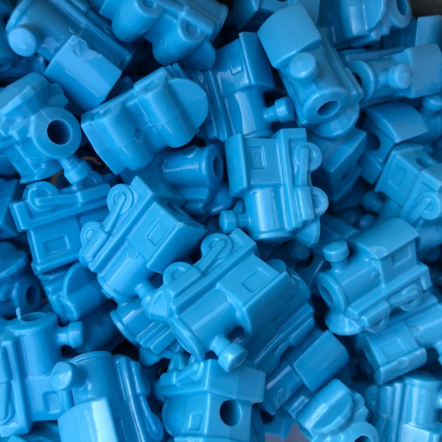 Baby Blue Opaque 22m Train Pony Beads (20pcs) | Pony Beads - Suppliers ...